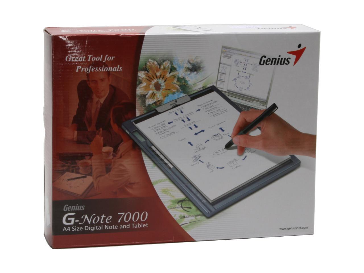 Genius G-Note 7000 V2 USB Tablet With OCR Software (A4, SD slot ...