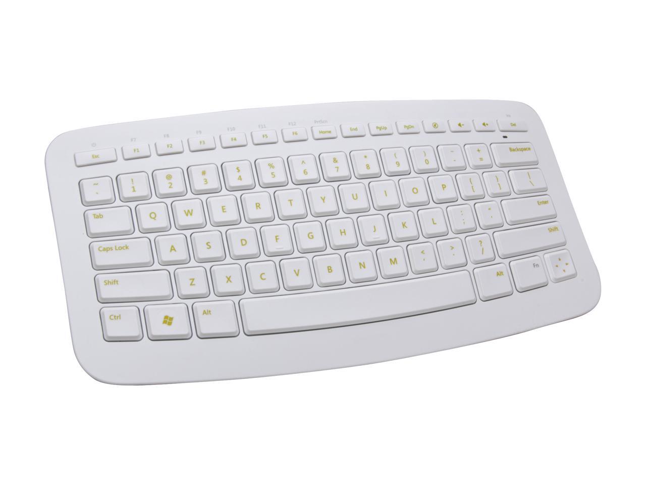 Microsoft Arc Keyboard White RF Wireless Keyboard - Newegg.com
