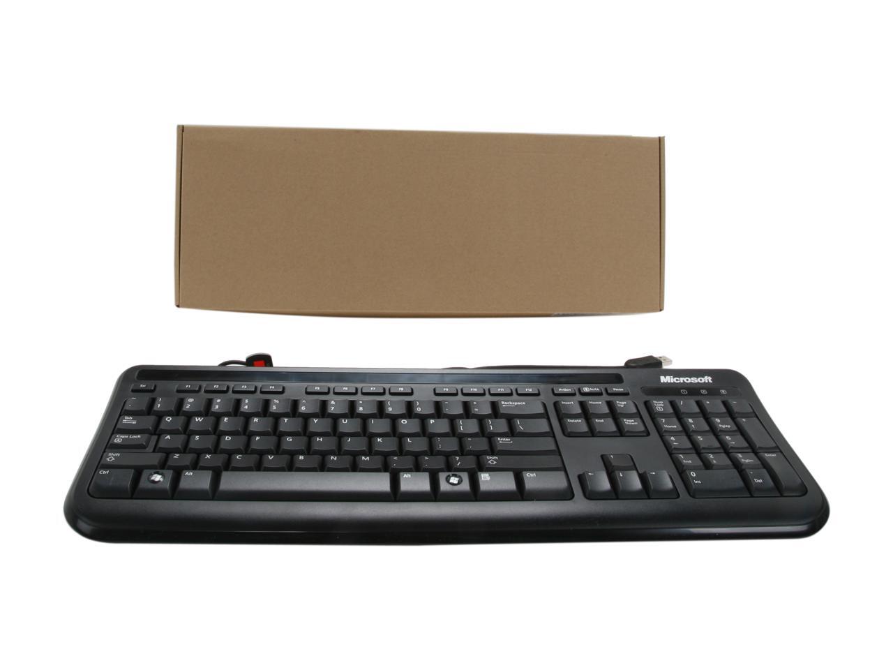 Microsoft Keyboard 400 7YH-00001 Black Wired Keyboard - Newegg.com