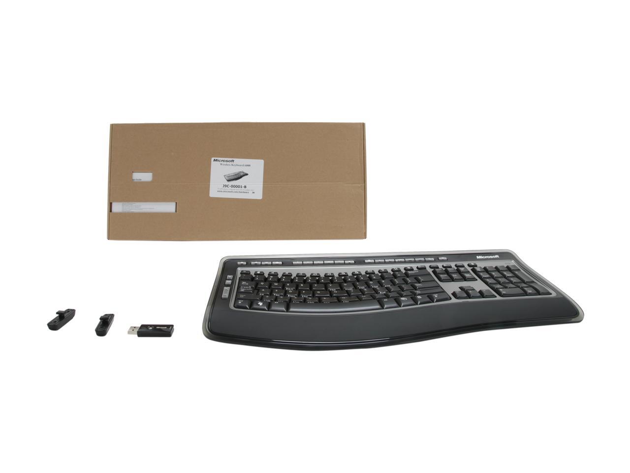 Refurbished: Microsoft Wireless Keyboard 6000 J9C-00001 Black RF ...