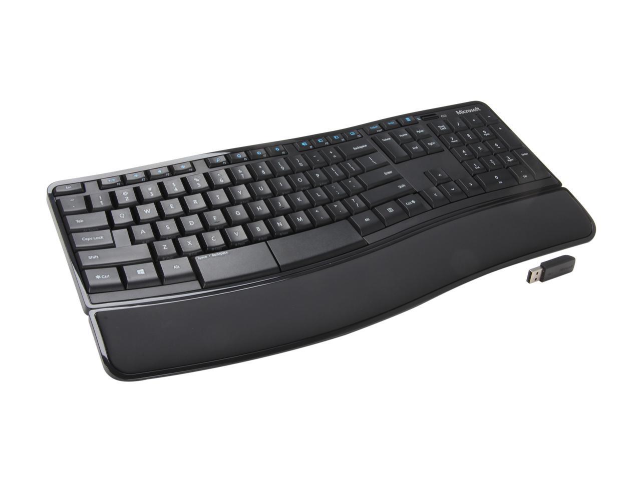 Microsoft L2 Sculpt Comfort Keyboard V4S-00001 RF Wireless Keyboard ...
