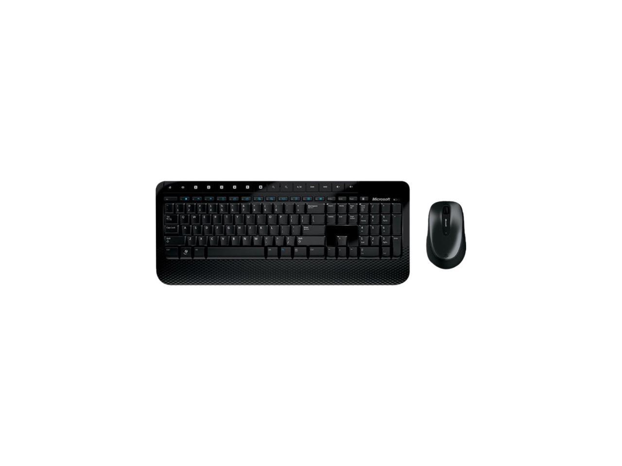 Microsoft Wireless Desktop 2000 M7J-00003 Black RF Wireless Keyboard ...