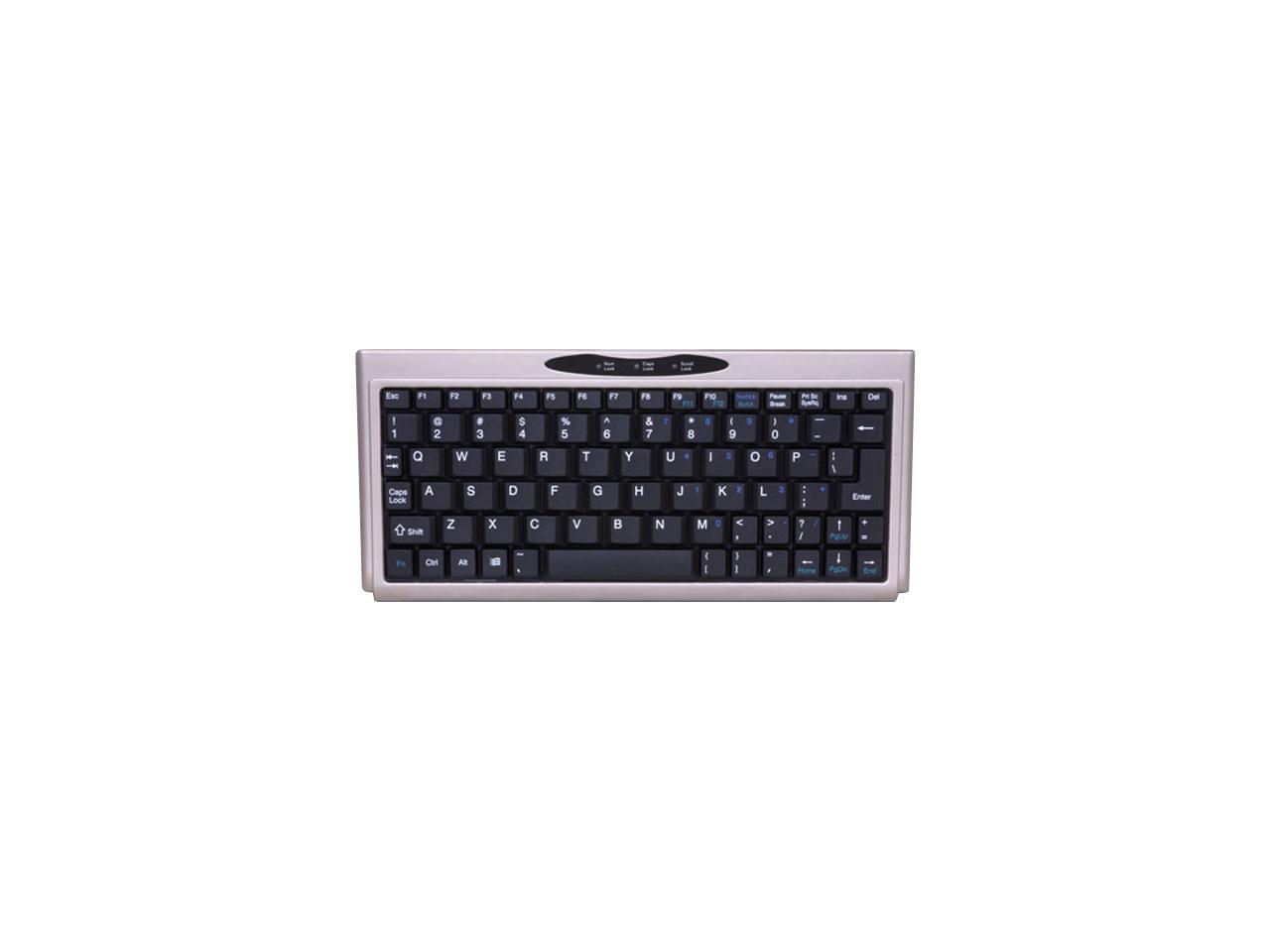 SolidTek KB-P3100SU Silver/Black USB Wired Super Mini Keyboard - Newegg.com