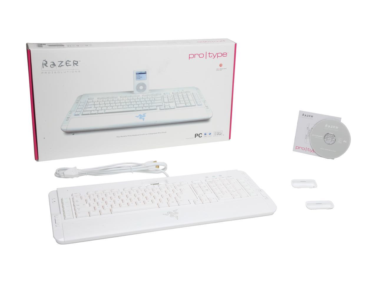 RAZER Pro|Type White Wired Keyboard - Newegg.com