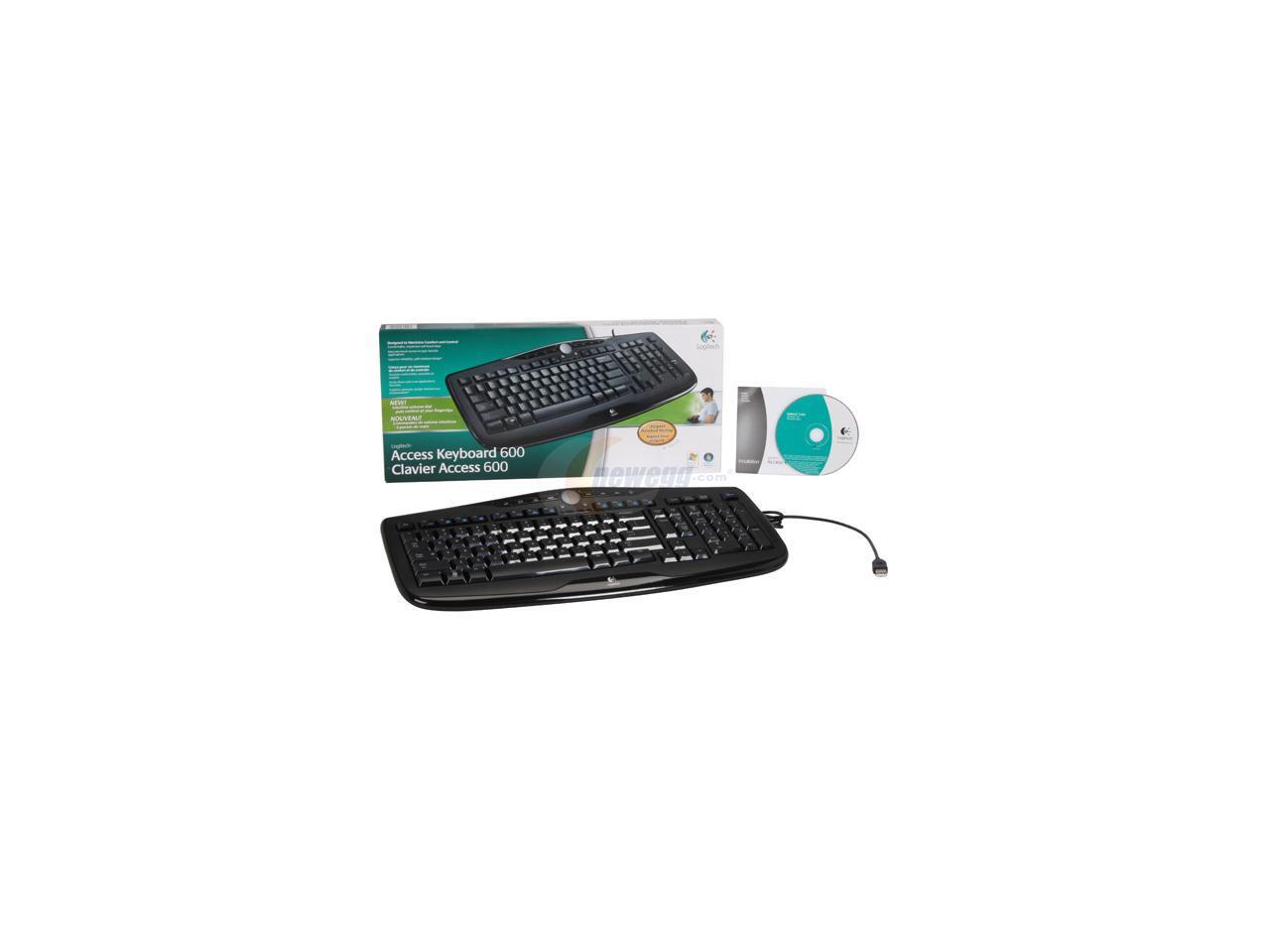 Logitech 920-000021 Black Access Keyboard 600 - Newegg.com