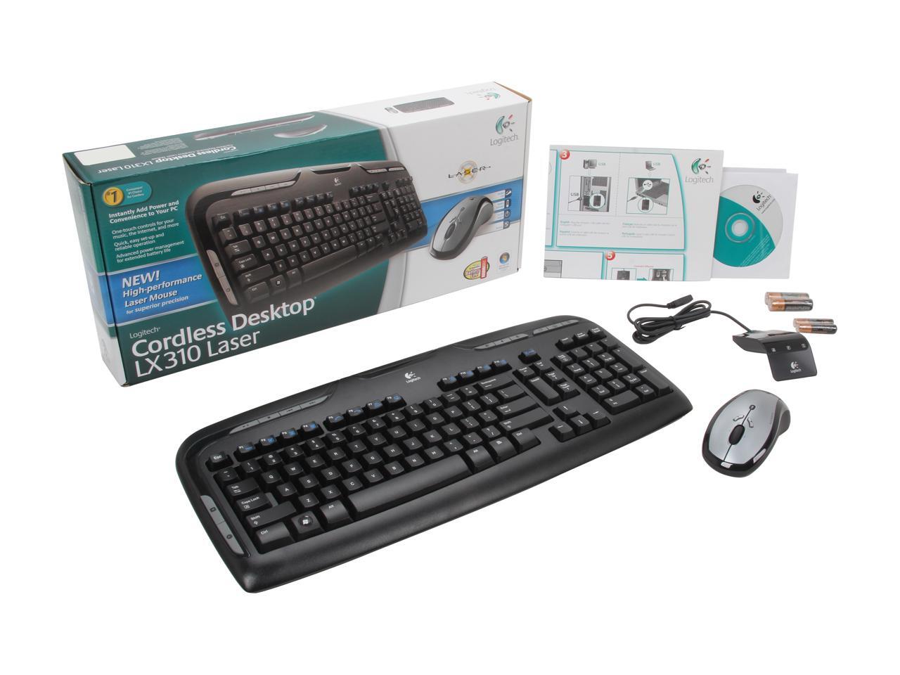 Logitech Cordless Desktop LX 310 Laser - Retail - Newegg.com