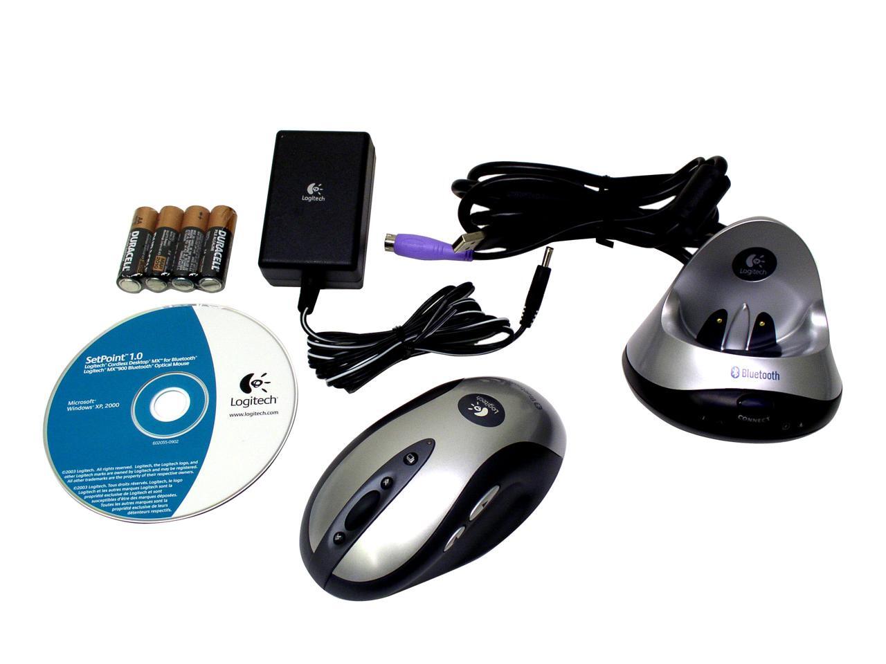 Logitech Cordless Desktop 967301-0403 Black Bluetooth Wireless Keyboard ...