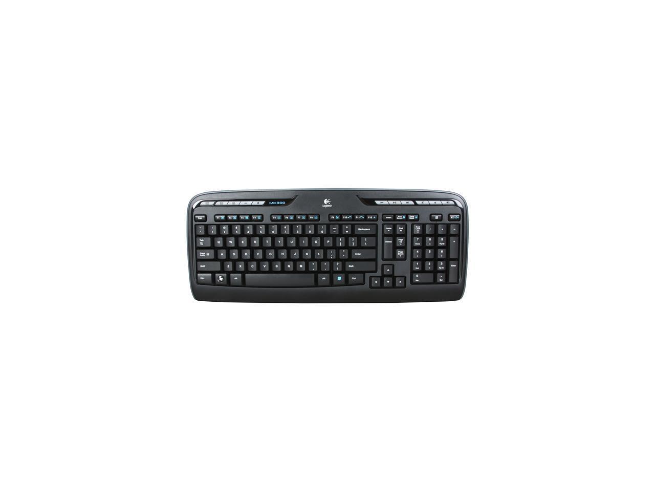 Refurbished: Logitech Recertified 920-000920 MK300 Black 104 Normal ...