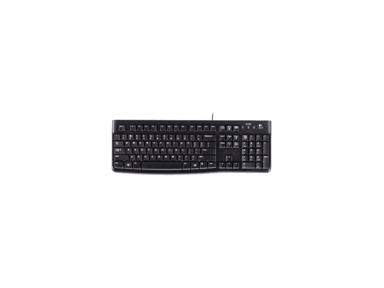 Logitech K120 Black Wired Keyboard - FR - Newegg.com