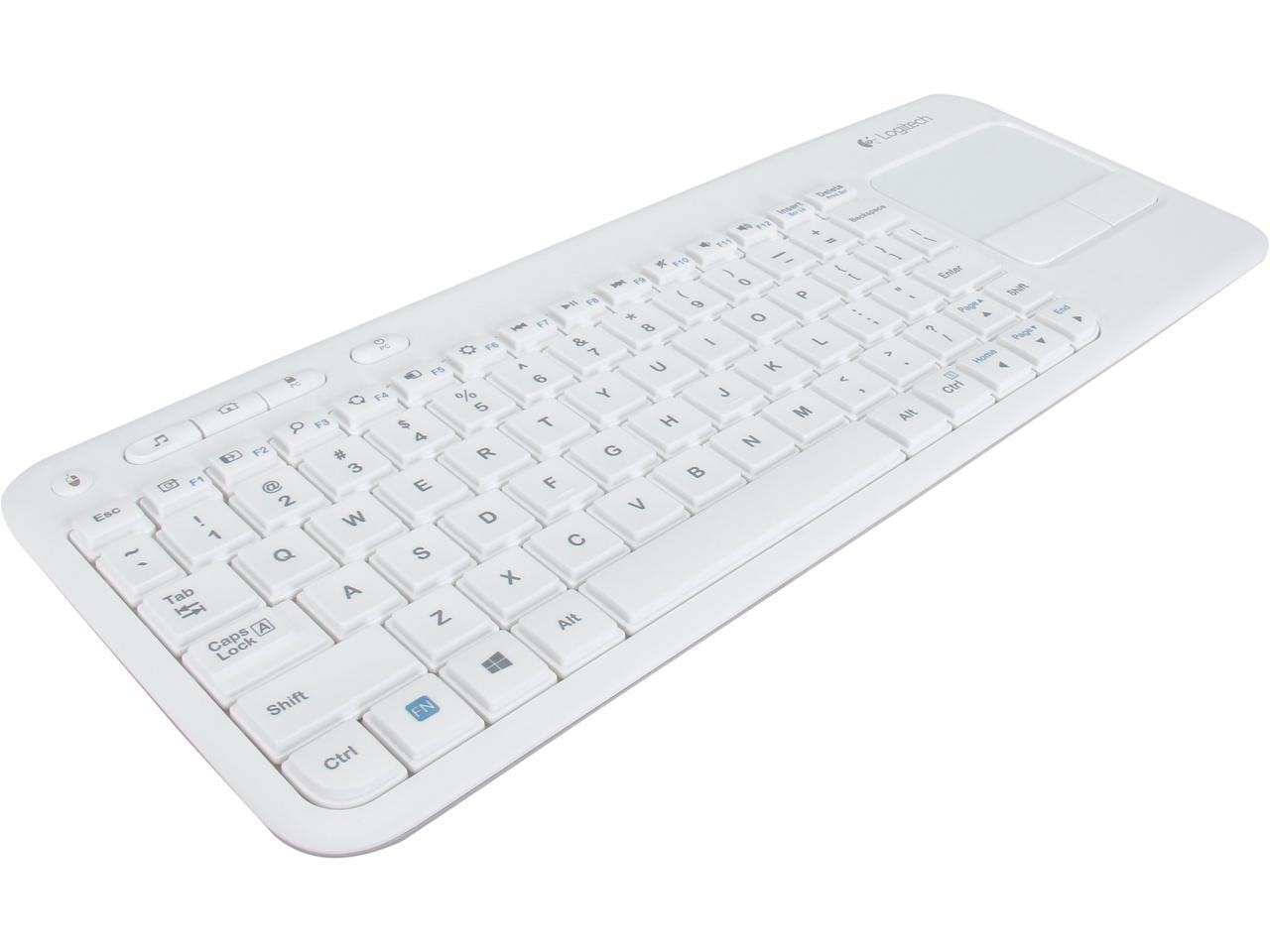 Logitech Wireless Touch k400 920-005878 White RF Wireless Keyboard ...