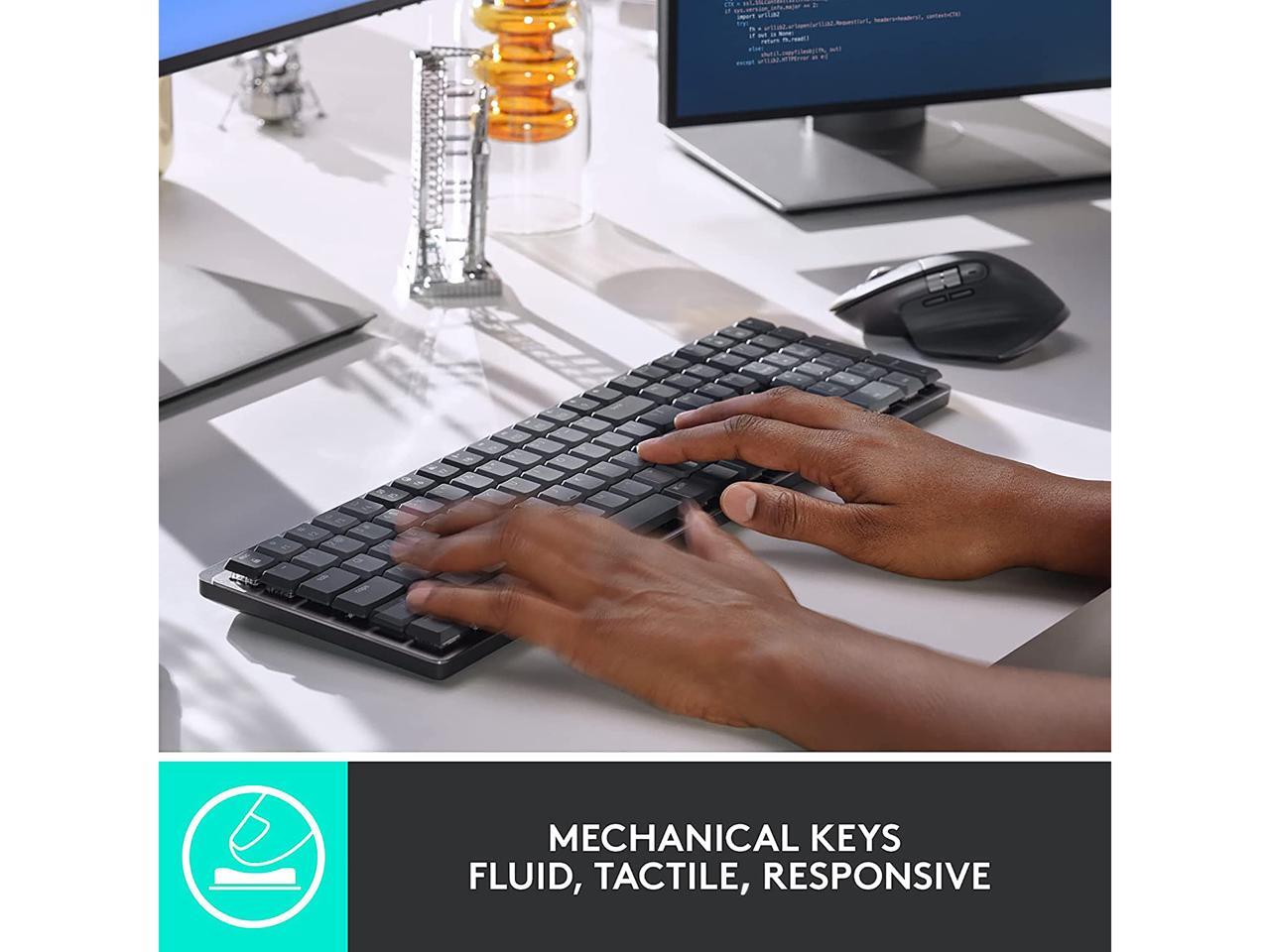 Logitech MX Mechanical Wireless Illuminated Performance Keyboard ...