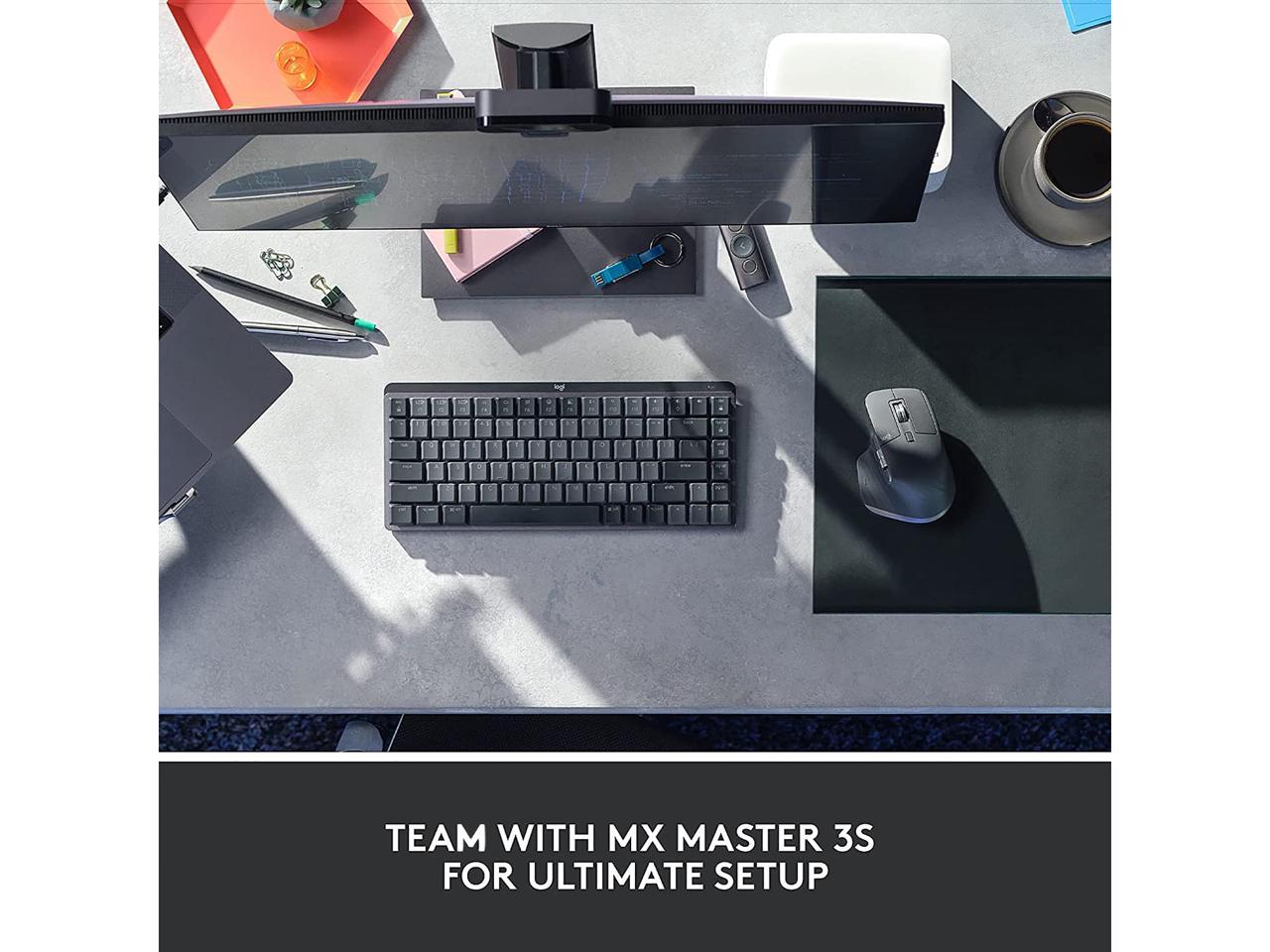 Logitech MX Mechanical Mini Wireless Illuminated Keyboard, Linear ...