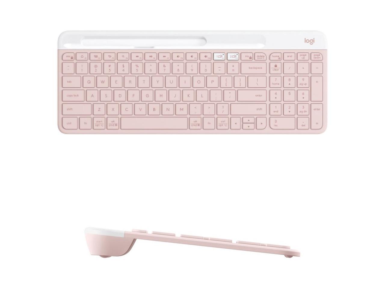 Logitech K585 Slim Multi-Device Wireless Keyboard - Rose - Newegg.com