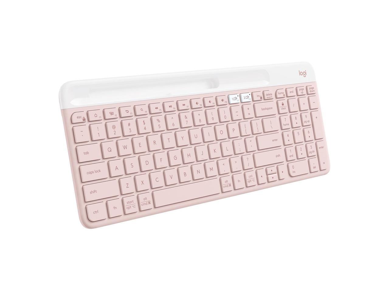 Logitech K585 Slim Multi-Device Wireless Keyboard - Rose - Newegg.ca
