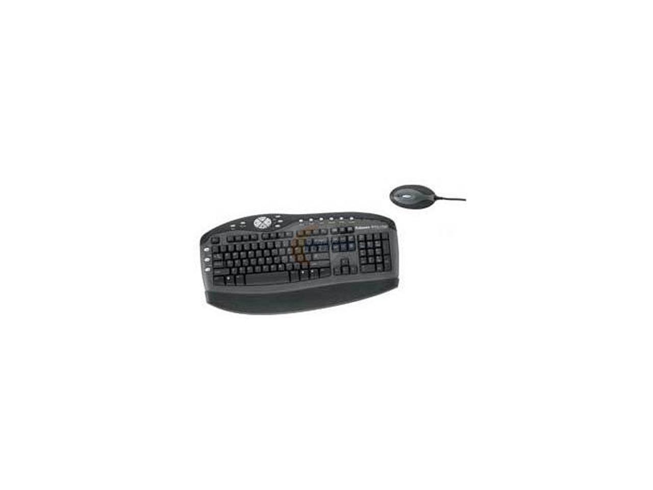 Fellowes 98916 Black RF Wireless Keyboard w/ Microban Product ...