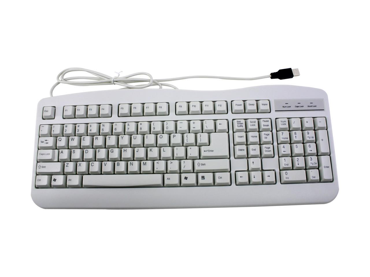 AOpen KB-823 USB Beige Wired Keyboard - Newegg.com