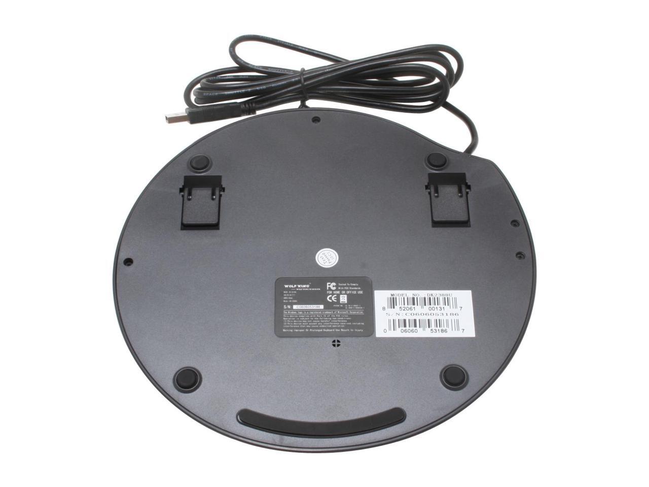 WOLF KING Warrior DK2388UBK Black Keyboard - Newegg.com