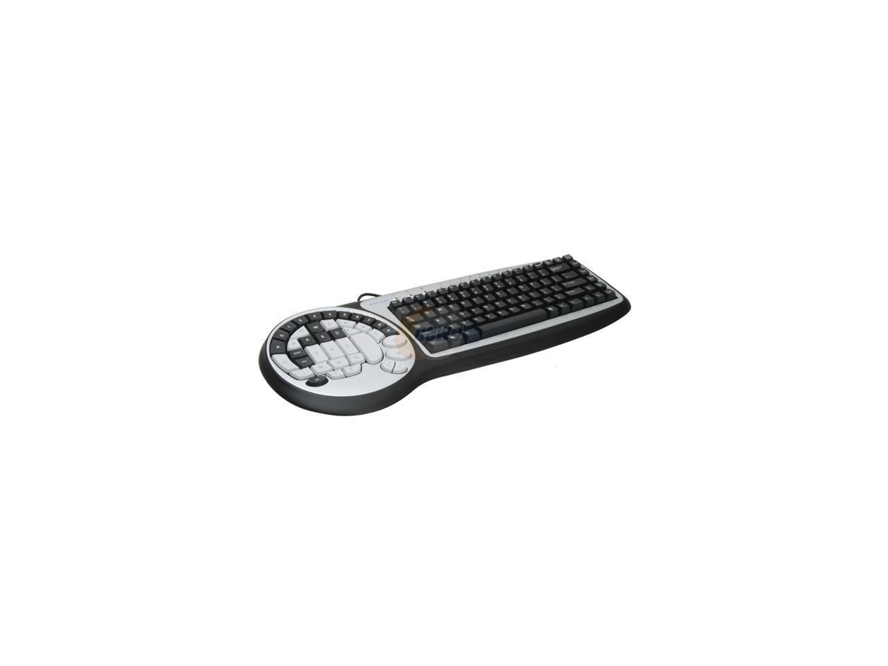 WOLF KING DK2588UH Black/White Wired Timberwolf Gaming Keyboard ...
