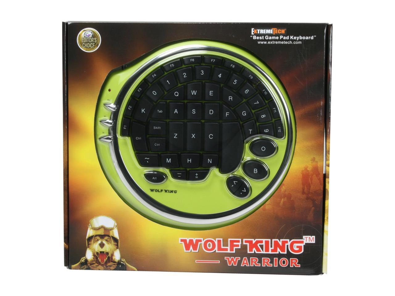WOLF KING WARRIOR KBWOLWV22388GR Green/Black Wired Game Pad - Newegg.com