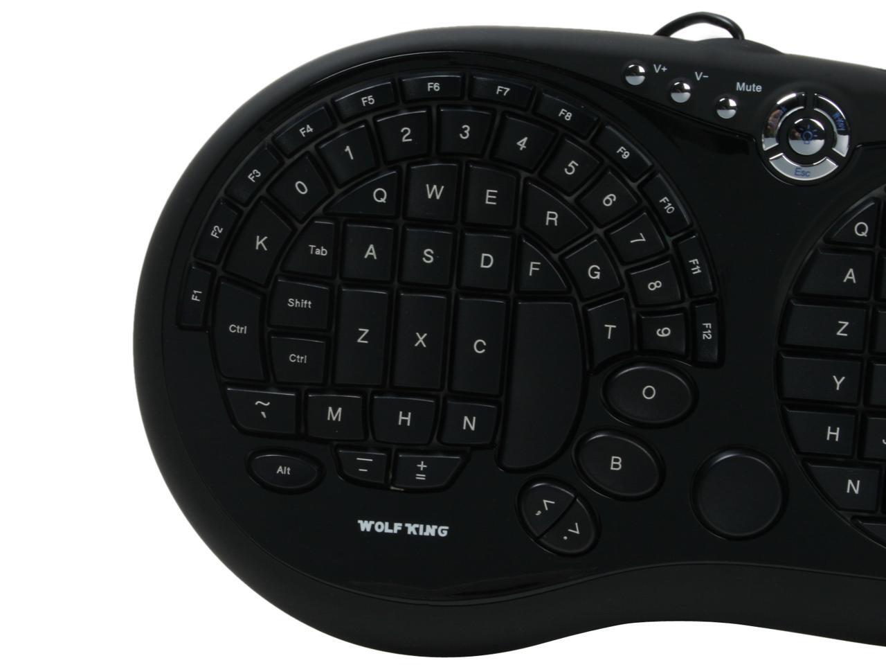 WOLF KING Warrior XXtreme Black Wired Keyboard - Newegg.com