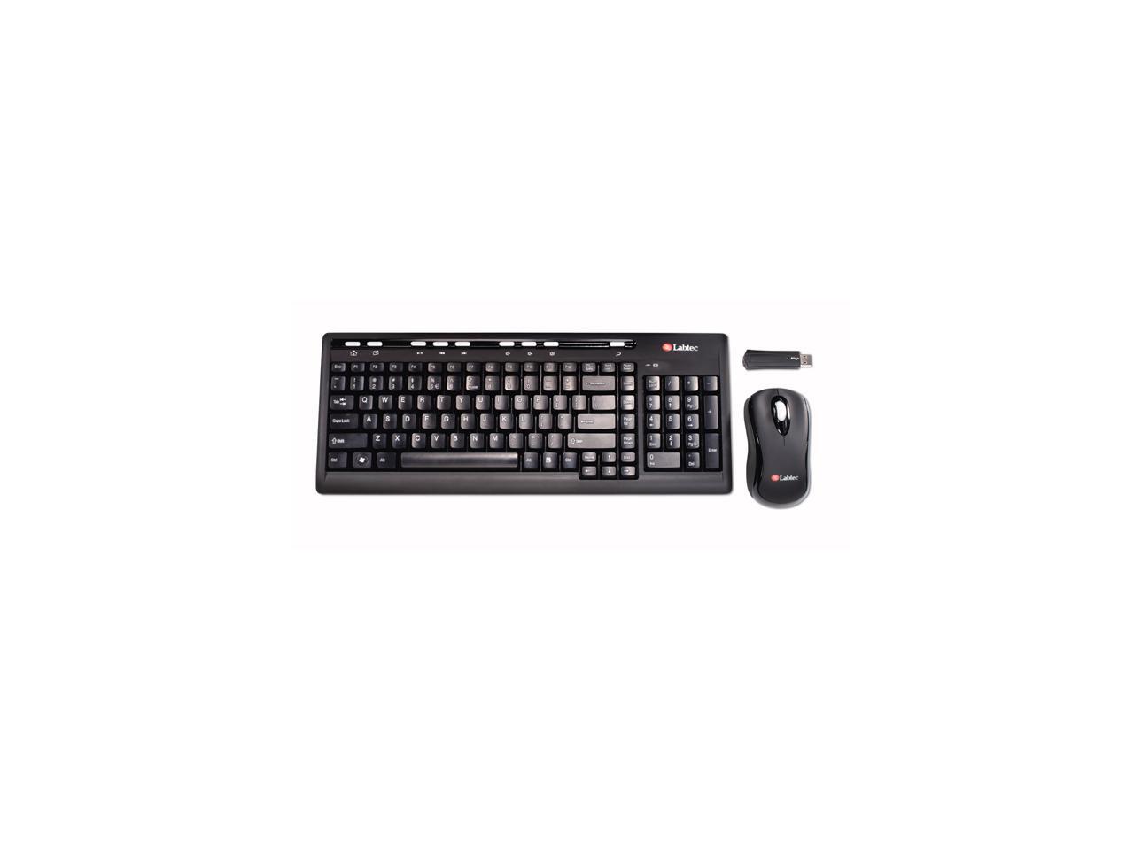Labtec 920-000294 Black Wireless Media Desktop 800 - Newegg.com