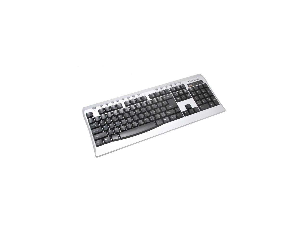 ViewSonic ViewMate KU-206 2-Tone Wired Keyboard - Newegg.com
