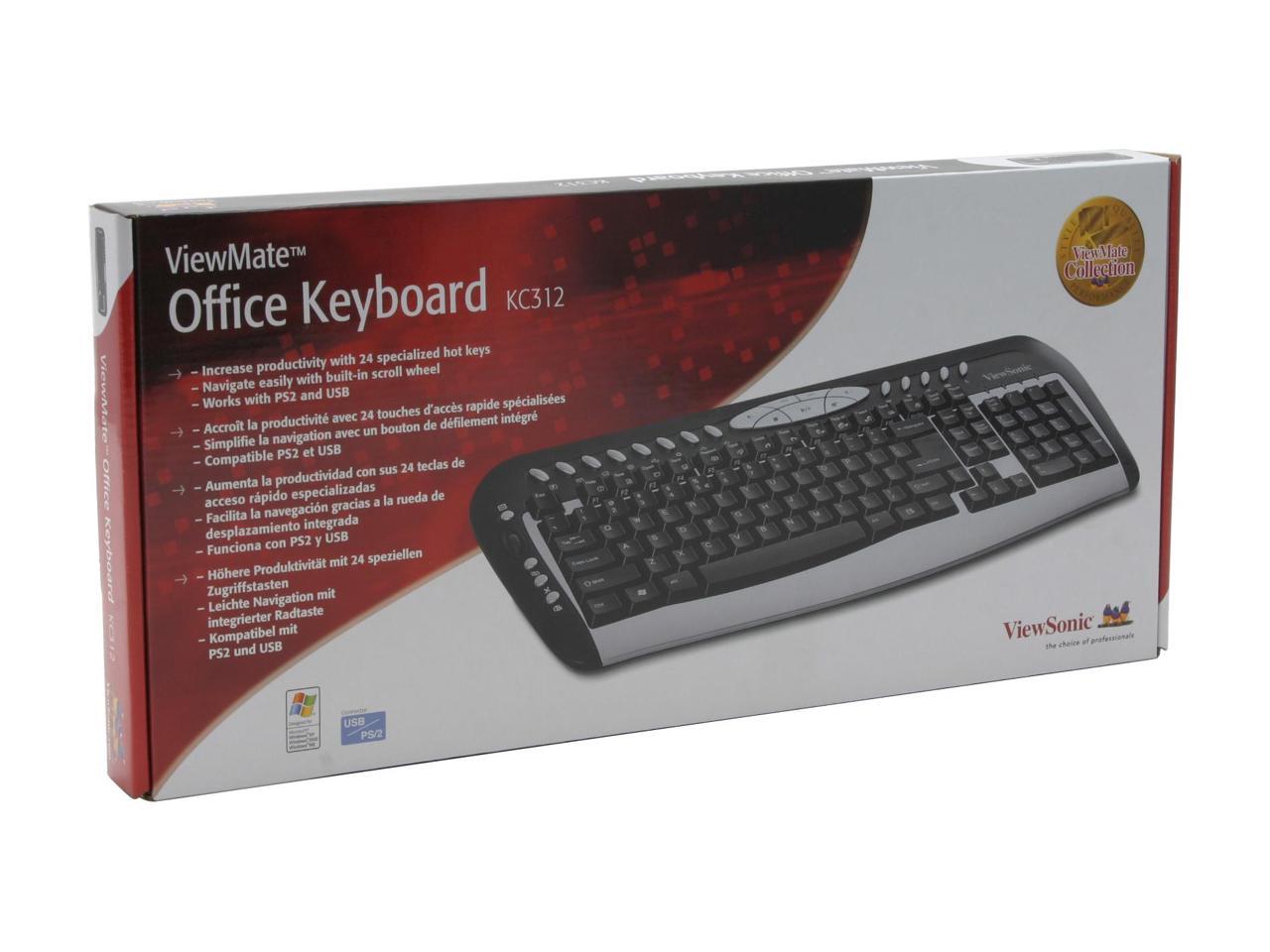 ViewSonic KC312 2-Tone Wired Keyboard - Newegg.com