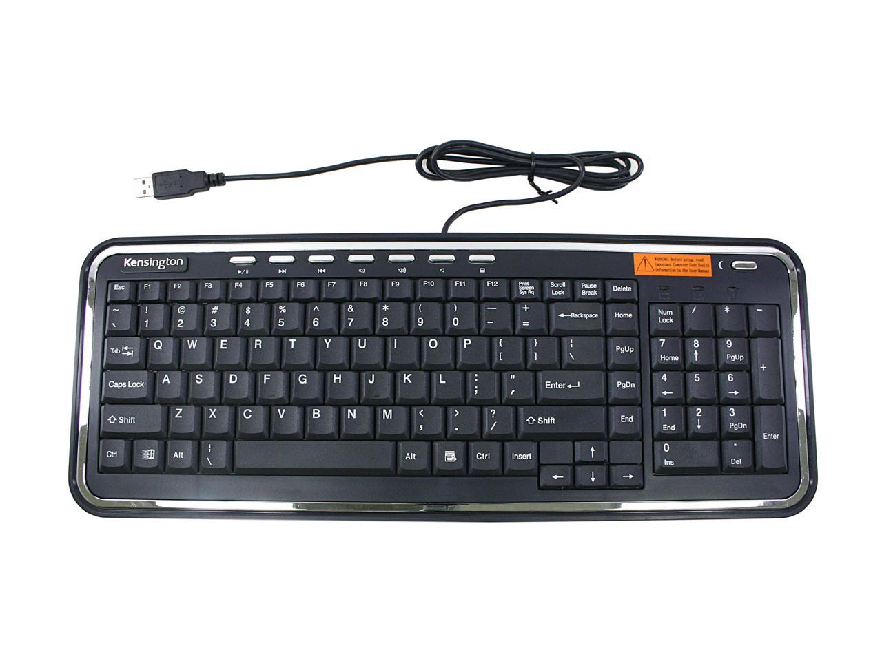 Kensington 64365 Black Wired Keyboard - Newegg.com