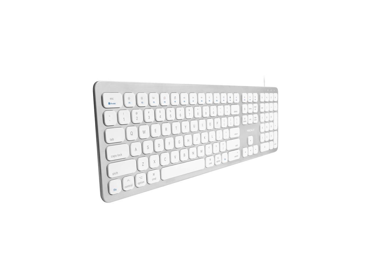 Macally Ultra Slim USB Wired Keyboard with 2 USB Ports For Mac - Newegg.com