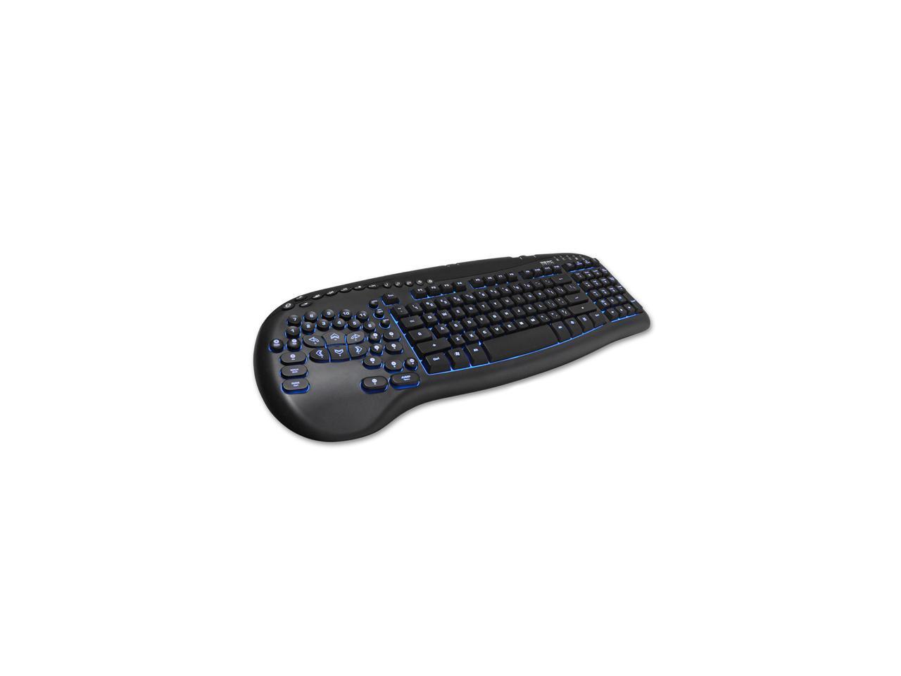 Ideazon Merc Stealth Illuminated Gaming Keyboard- ZXP-2000 Black USB ...