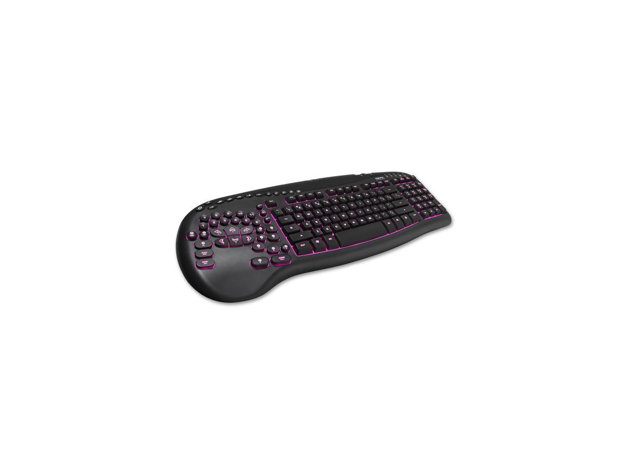 Ideazon Merc Stealth Illuminated Gaming Keyboard- ZXP-2000 Black USB ...