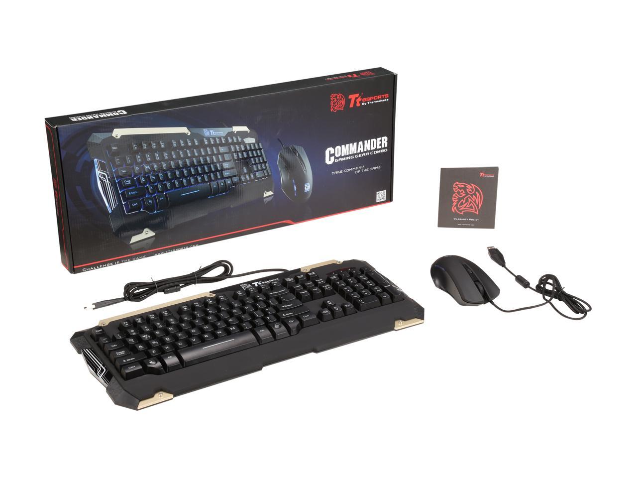Thermaltake Tt eSports Commander Gaming Keyboard and Mouse - Newegg.com