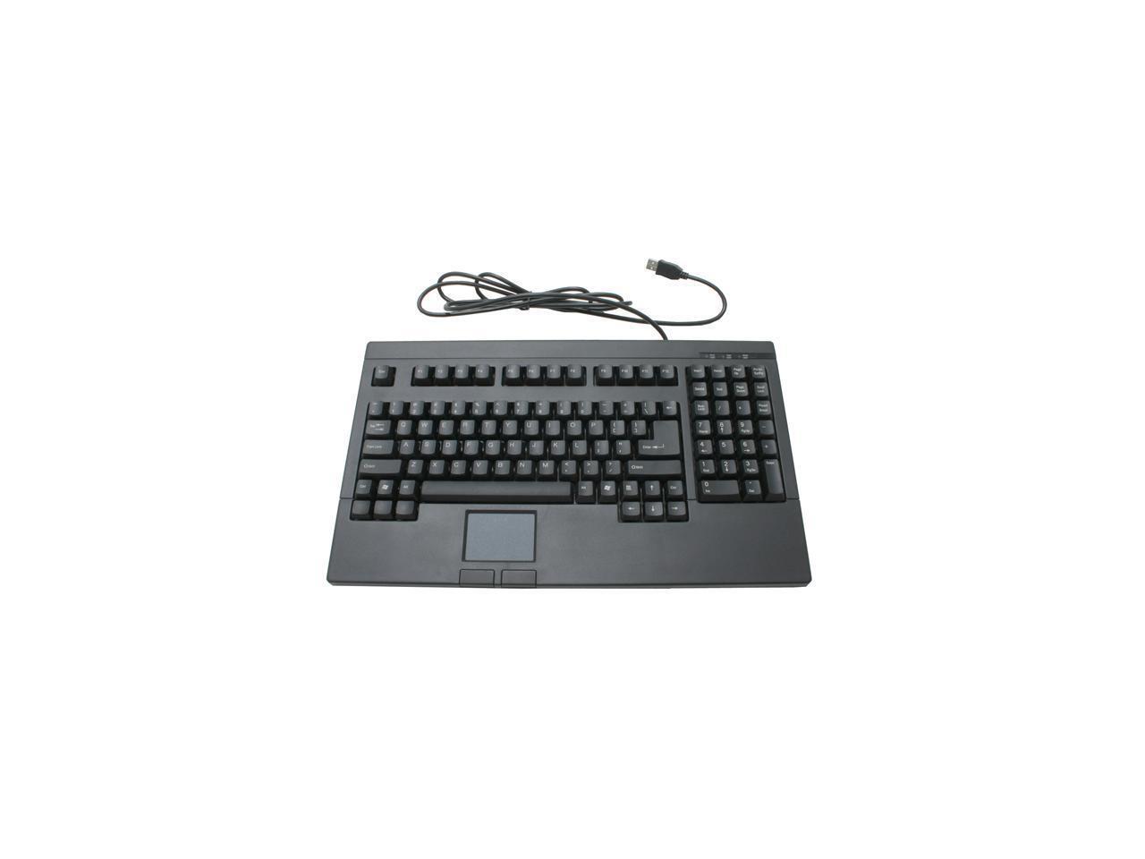 Adesso ACK-730UB EasyTouch USB Rackmount Size Keyboard with touchpad ...