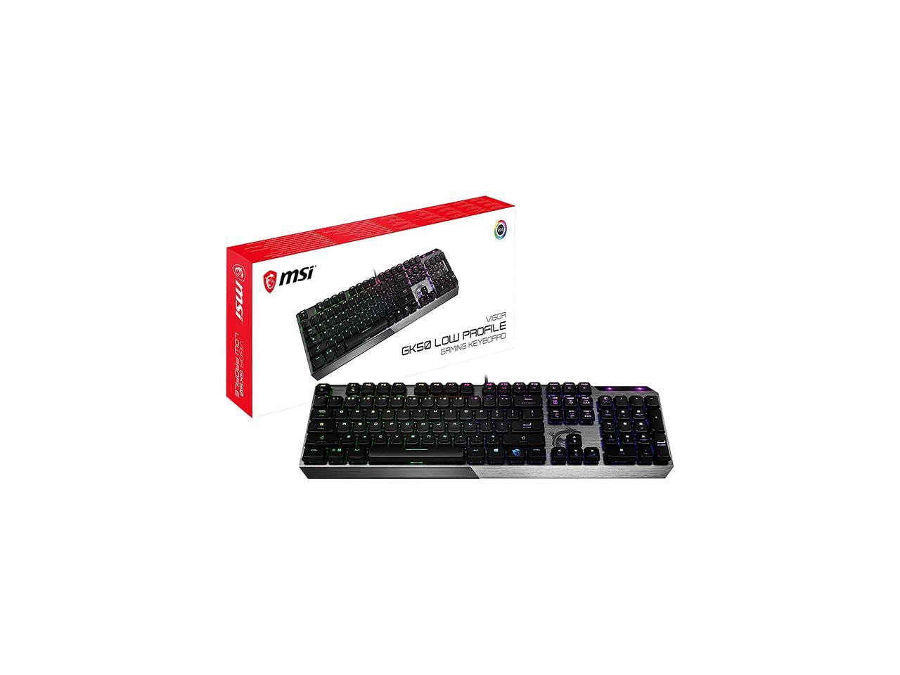 MSI Vigor GK50 Low Profile Gaming Keyboard - Newegg.com