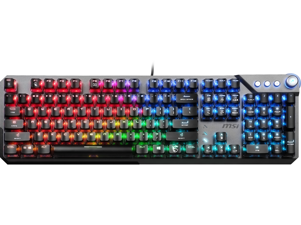 MSI Vigor GK71 Sonic AM Mechanical RGB Gaming Keyboard with MSI Sonic ...