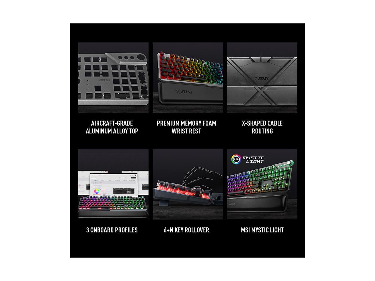 MSI VIGOR GK71 SONIC – BLUE SWITCHES Gaming Keyboard - Newegg.ca