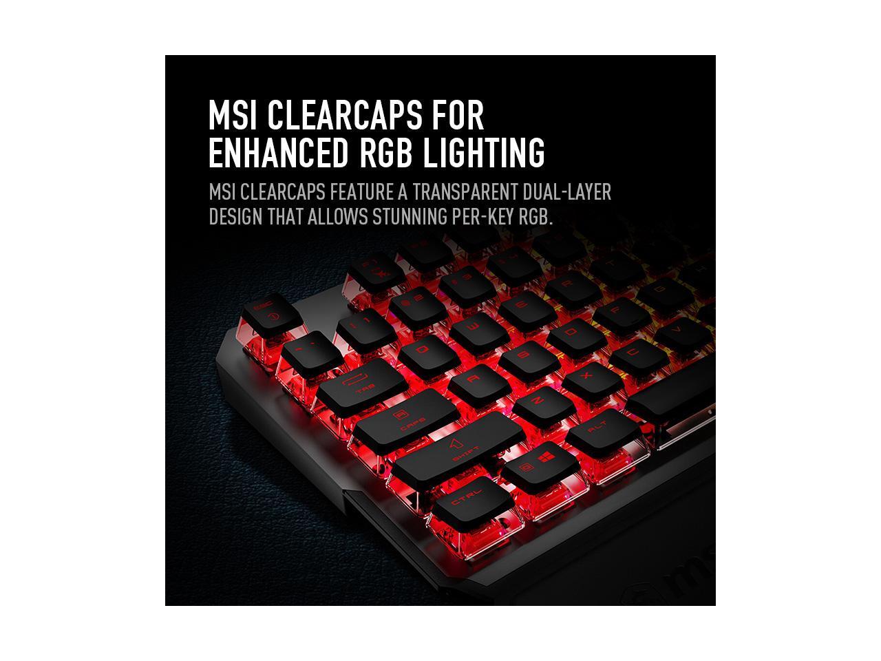 MSI VIGOR GK71 SONIC – BLUE SWITCHES Gaming Keyboard - Newegg.ca