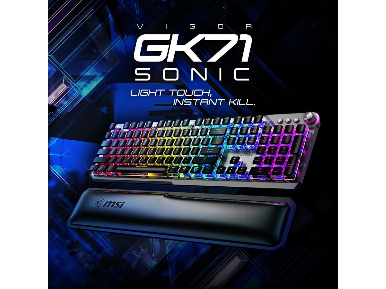 MSI VIGOR GK71 SONIC – BLUE SWITCHES Gaming Keyboard - Newegg.ca