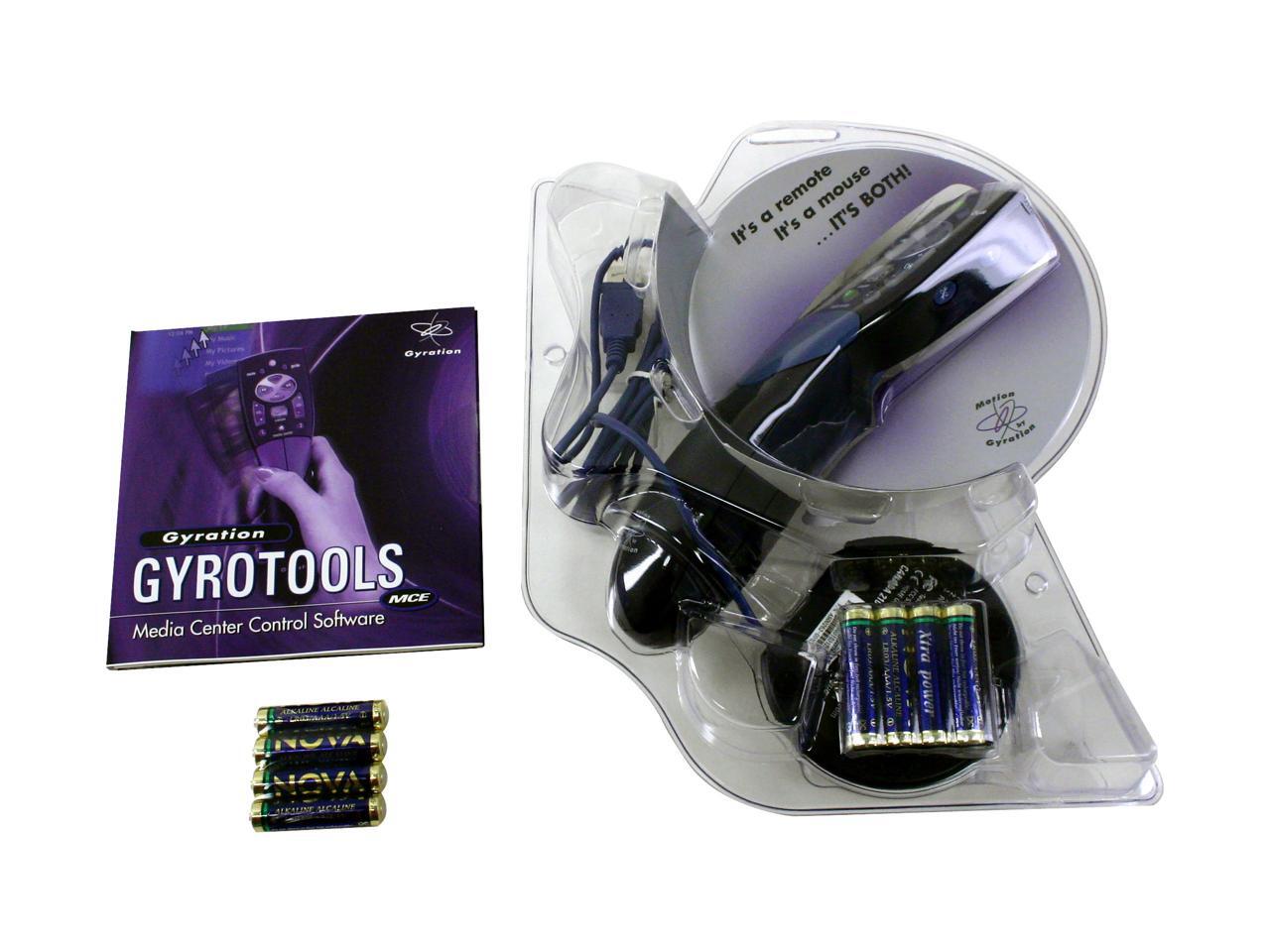 Gyration GP2100-001 Black RF Wireless Media Center Remote & Keyboard ...