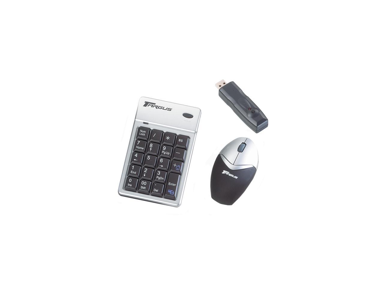 Targus PAKP003U 2-Tone RF Wireless Wireless Keypad & Mouse Combo ...