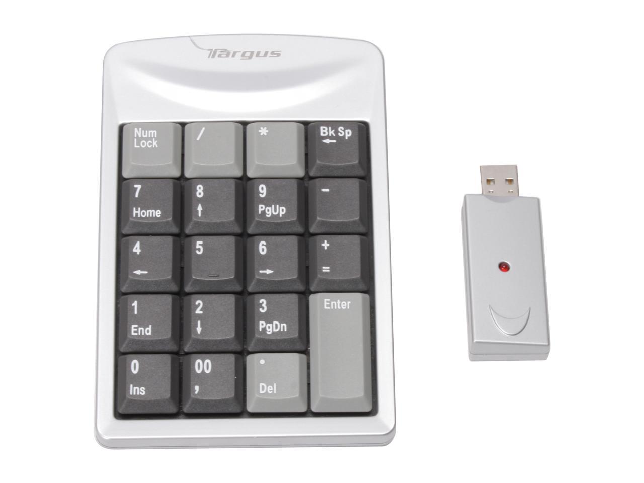 Targus AKP01US Silver/Black RF Wireless Stow-N-Go Keypad - Newegg.com