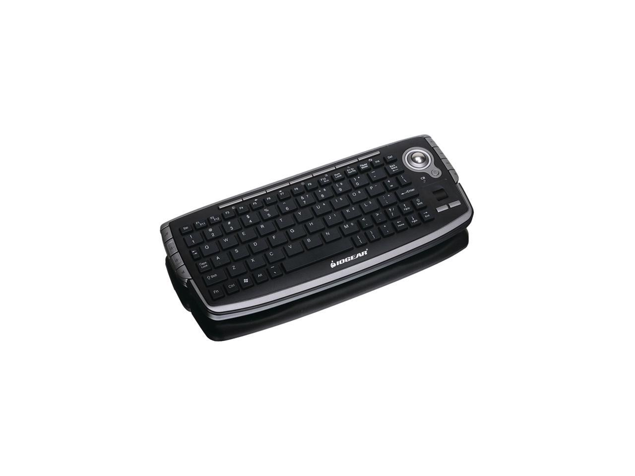IOGEAR 2.4GHz Wireless Compact Keyboard with Optical Trackball and ...
