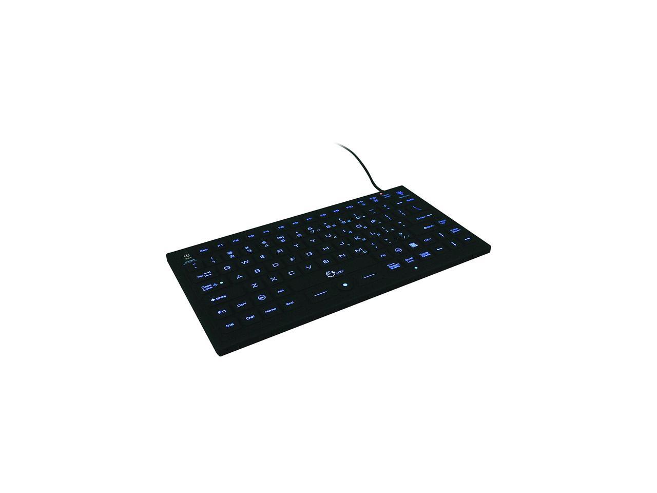 SIIG Industrial/Medical Grade Washable Backlit Keyboard with Pointing ...