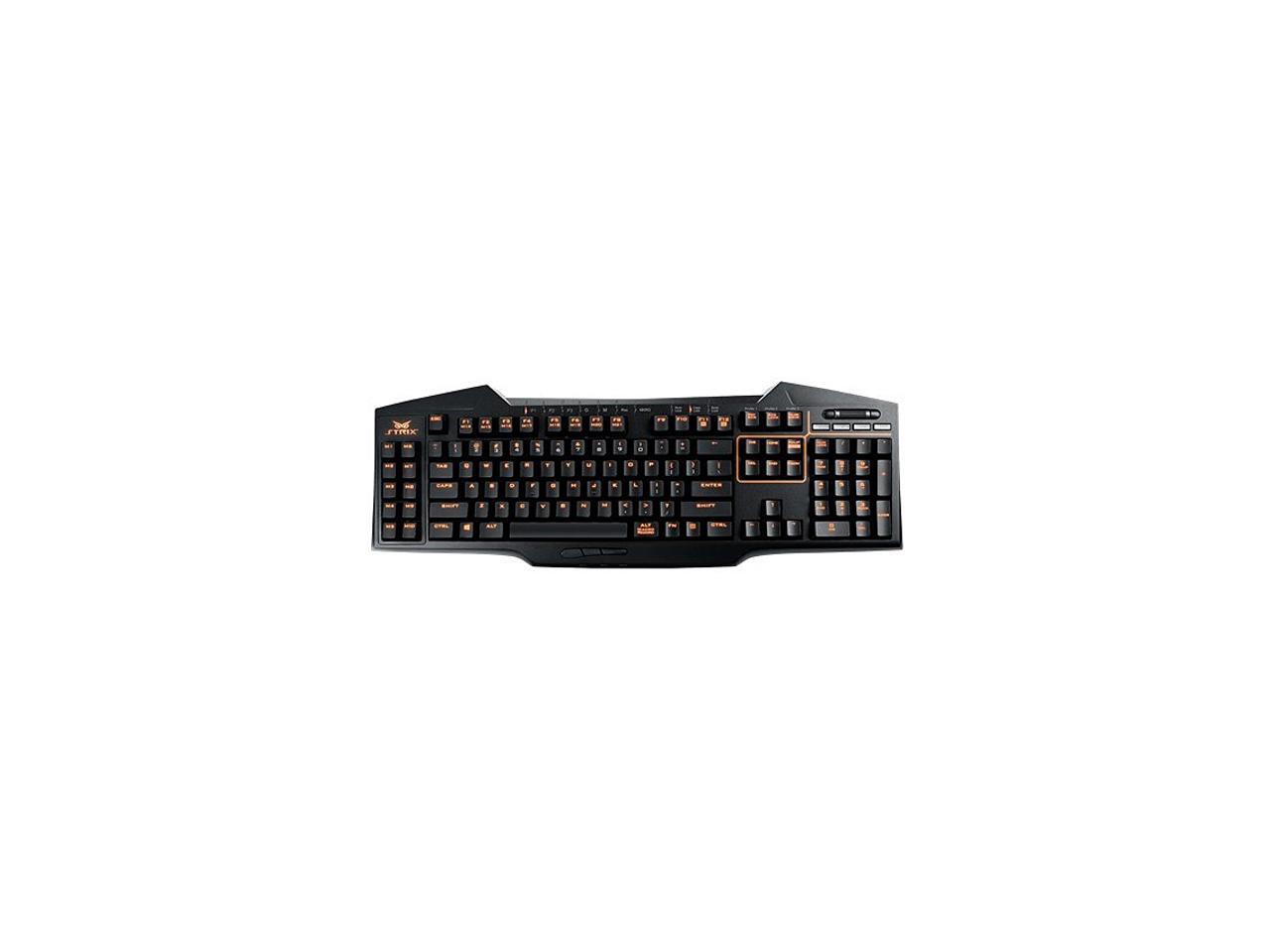 ASUS STRIX TACTIC PRO Gaming Keyboard with Cherry MX Brown Switches ...