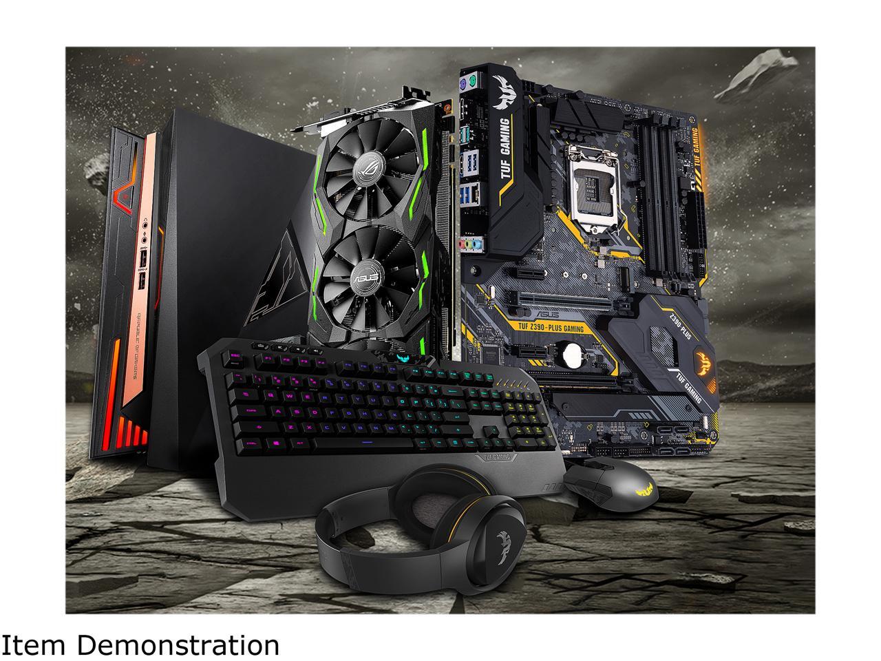 ASUS TUF Gaming Battle Box USB Gaming Keyboard Mouse Set featuring a ...