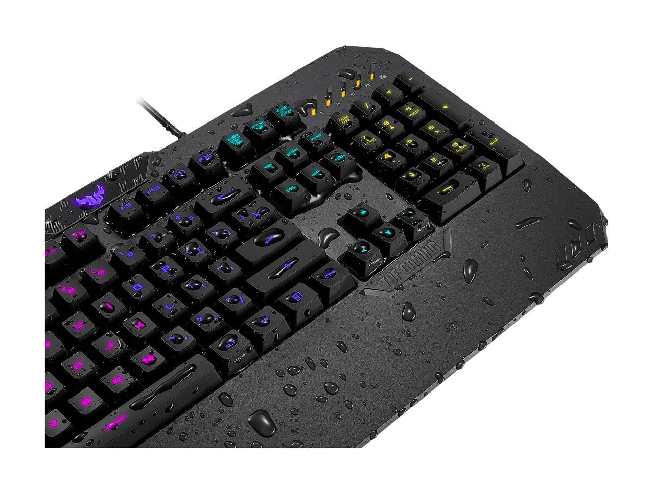 ASUS TUF Gaming Battle Box USB Gaming Keyboard Mouse Set featuring a ...