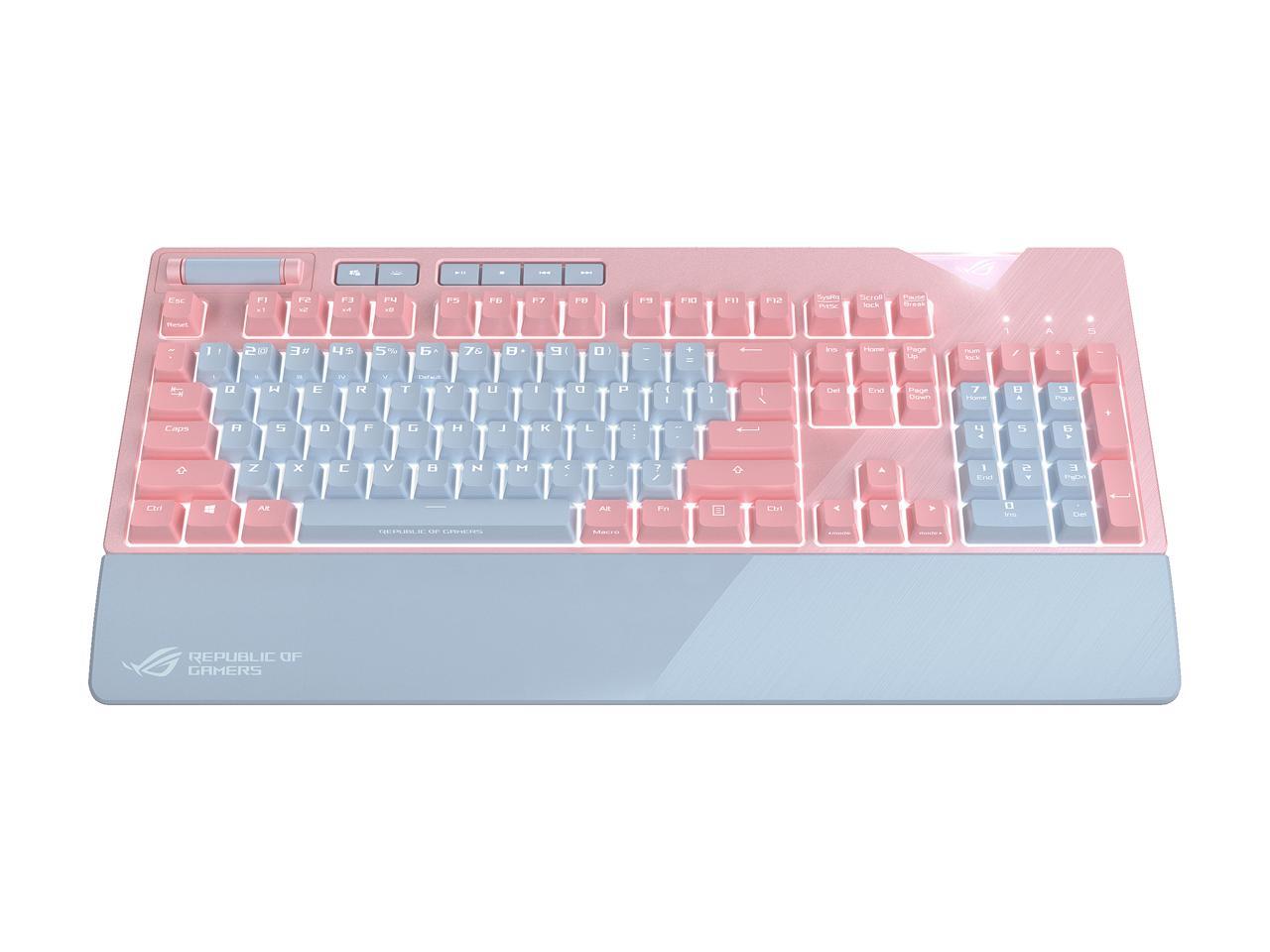 ASUS ROG Strix Flare PNK Limited Edition Mechanical Gaming Keyboard ...