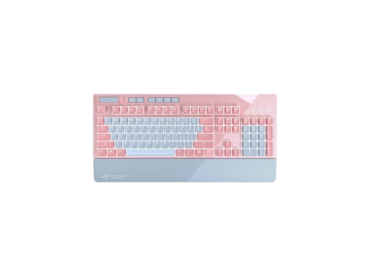 ASUS ROG STRIX FLARE PINK/RD Gaming Keyboard - Newegg.com