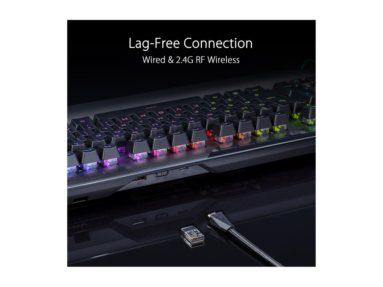 ASUS ROG Claymore II 100% / 80% TKL Wireless RGB Modular Gaming ...