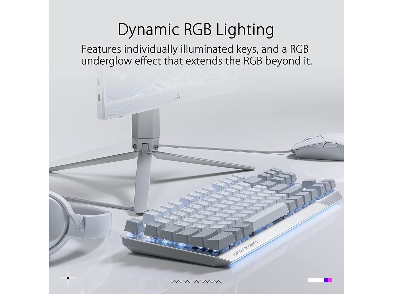 ASUS ROG Strix Scope NX TKL Moonlight White Wired Mechanical RGB Gaming ...